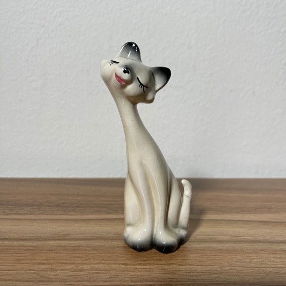 Accents | Vintage Mcm Kitsch Retro Ceramic Siamese Cat Feline Salt ...